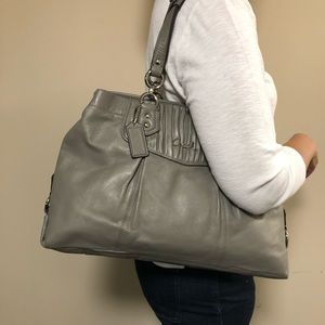 Coach | Bags | Coach Gray Shoulder Bag | Poshmark
